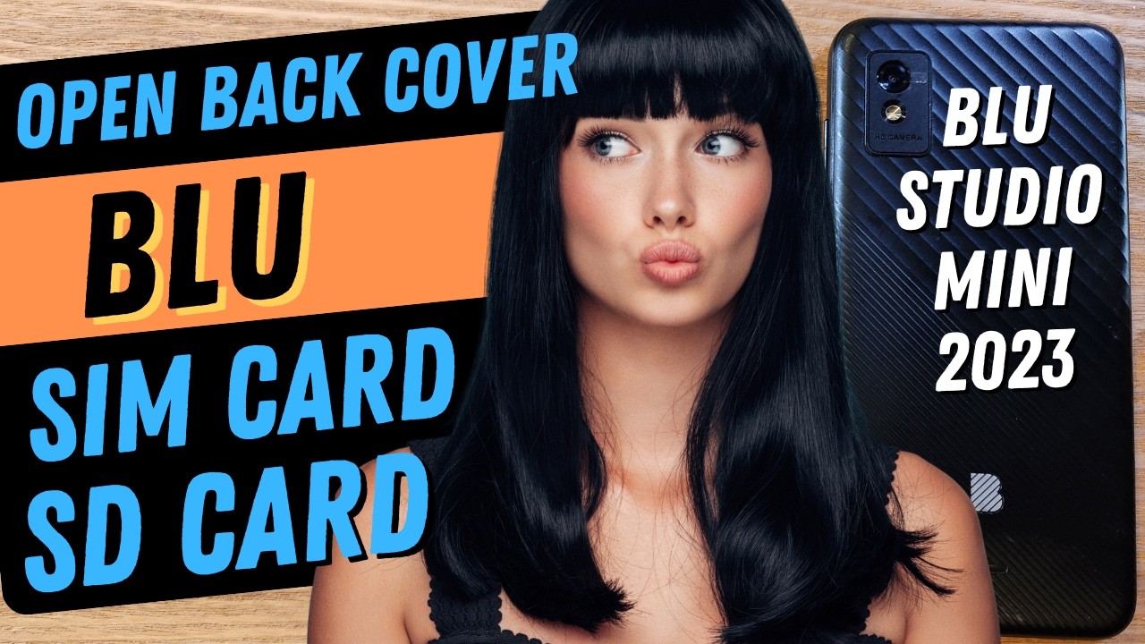 Full Guide for your Blu Studio Mini 2023 Remove Back Cover Change Sim Card SD Card or Battery