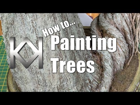 Halo Diorama - Painting Trees