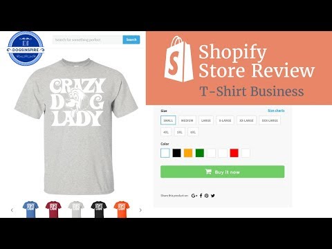 Shopify Store Review - Dogs Inspire T-Shirt Business