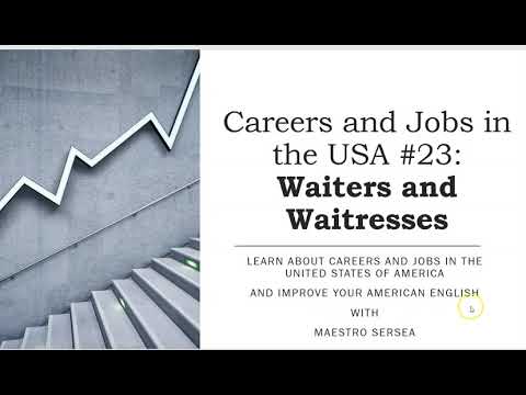 Waiters and Waitresses: Careers and Jobs in the USA #23