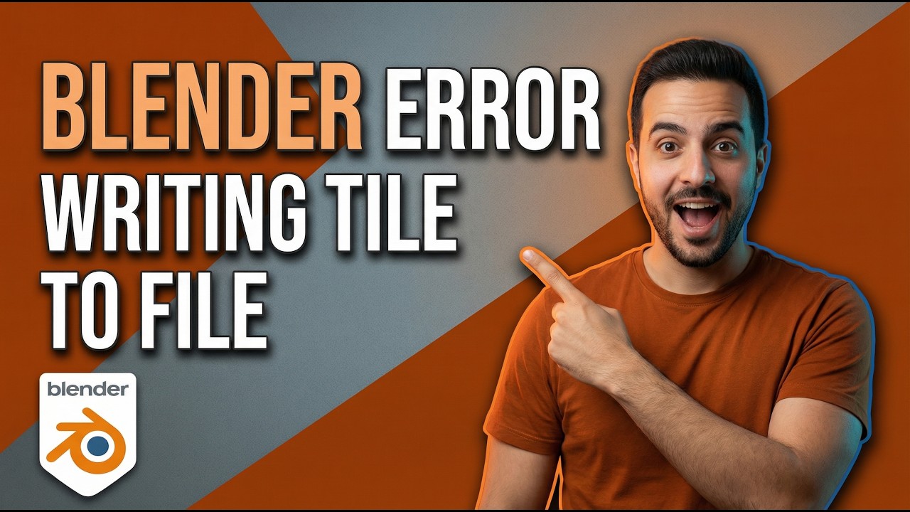 Blender Error Writing Tile To File (Fast Fix Guide)