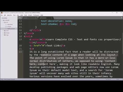 Learn Text and Fonts CSS Properties in Hindi part2 - Mind Luster