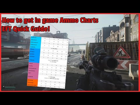 How to Get in game Ammo Charts | Escape From Tarkov Guide