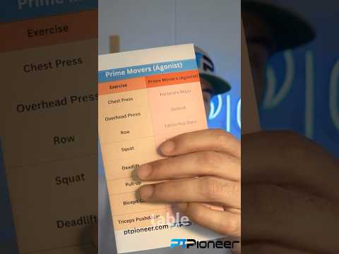 💪 NASM Prime Movers (Agonists) + Mnemonic & Exam Quiz