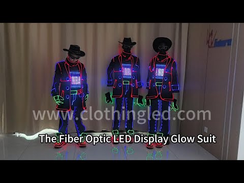 Optical fiber led display light-emitting suit