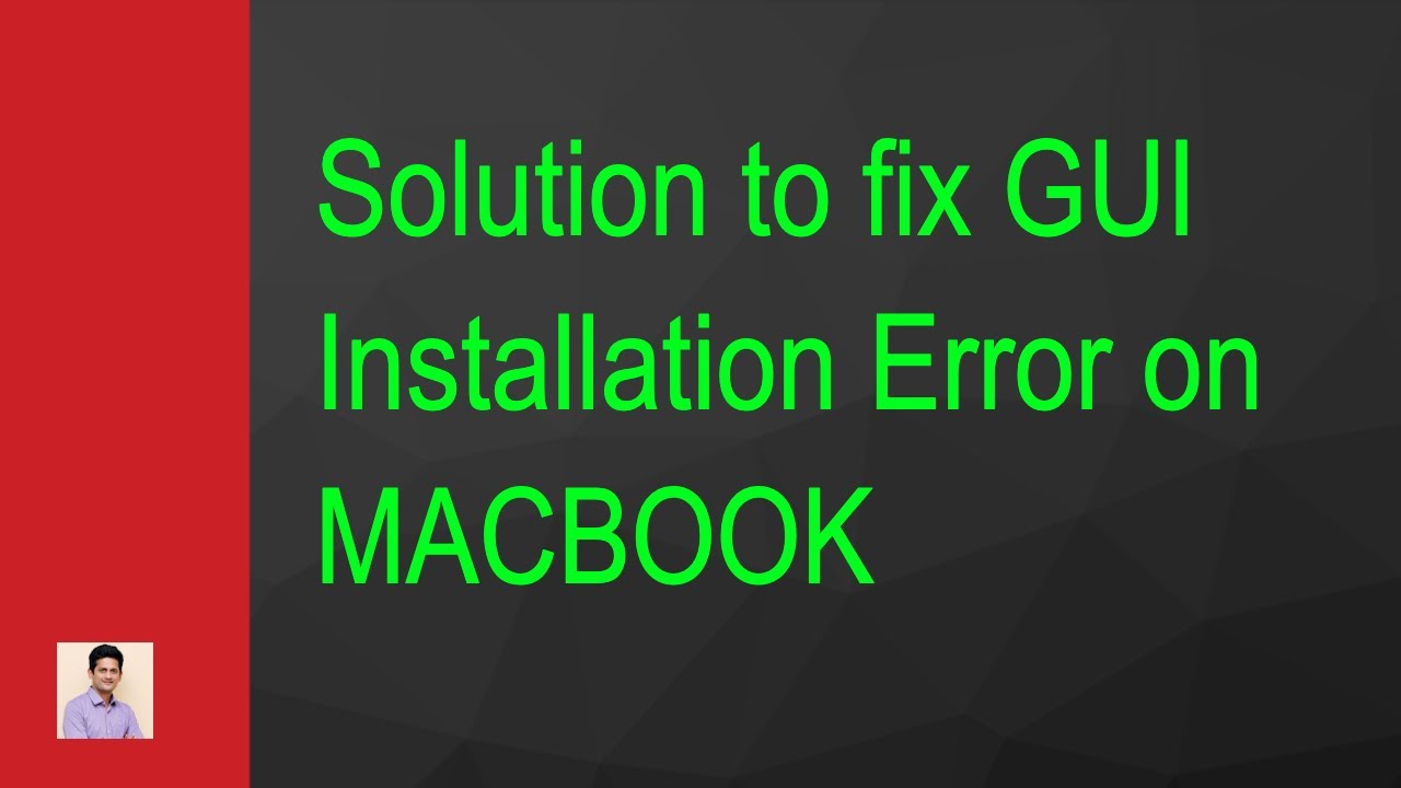 Solution to fix the error 