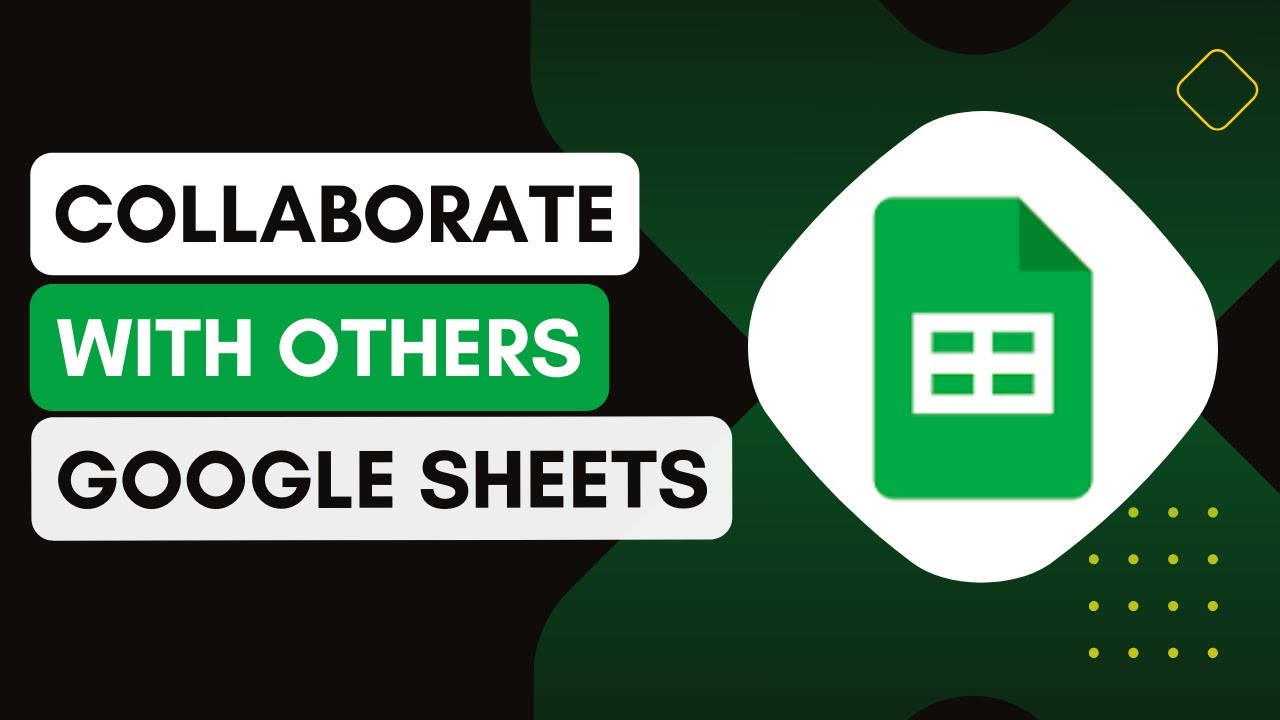 How To Collaborate With Others On A Google Sheets Spreadsheet !
