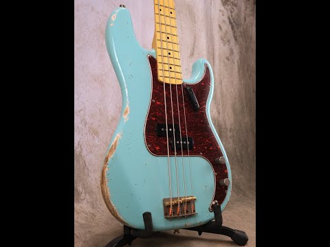 Luthier made Precision Bass 2022 Aged Sonic Blue | Reverb