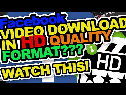 HOW TO DOWNLOAD FACEBOOK VIDEO IN HD QUALITY
