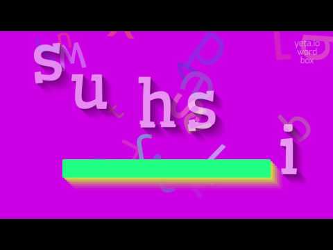 SUSHI - How to pronounce it?