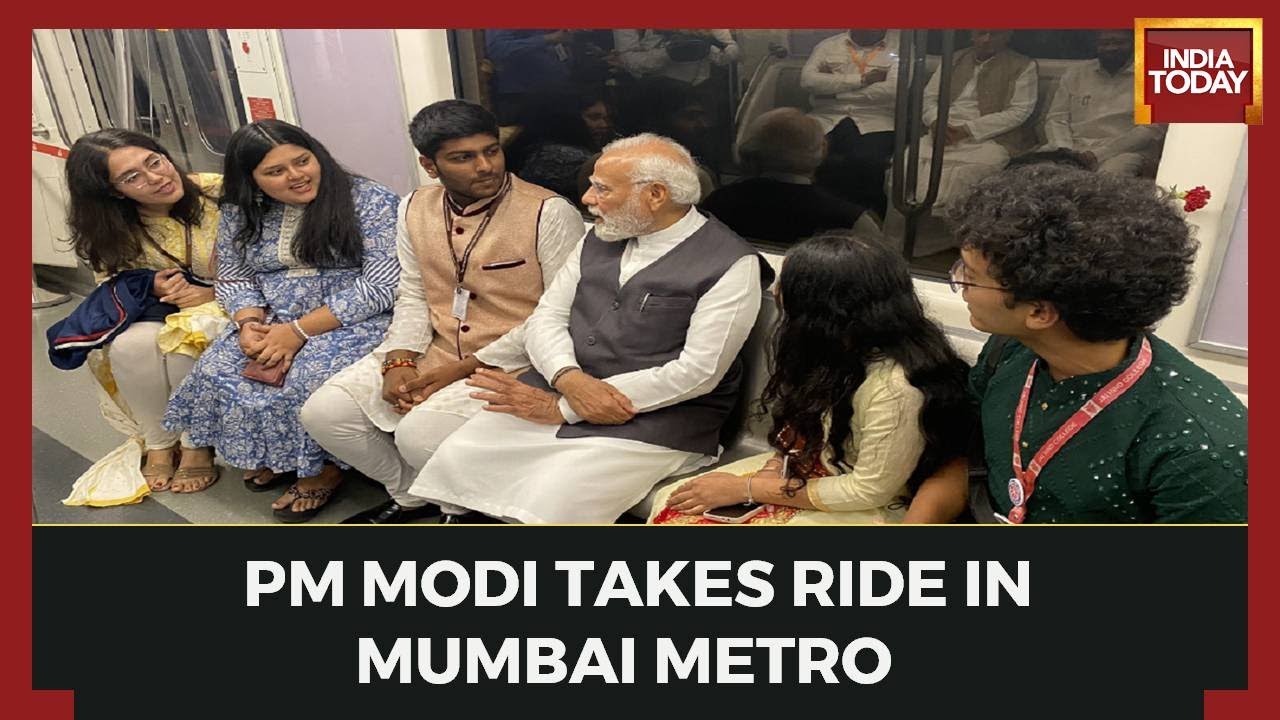 Watch: PM Modi Travels In Mumbai Metro, Interacts With Youngsters