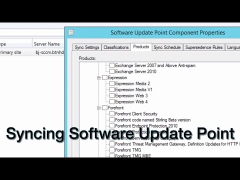 Configure Software Update Point (SUP) to Sync Endpoint Protection Updates