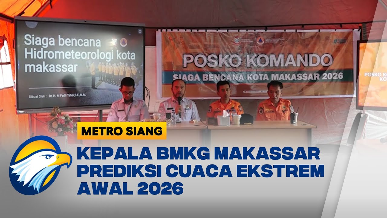 BMKG Prediksi Cuaca Ekstrem di Makassar  - [Metro Siang]