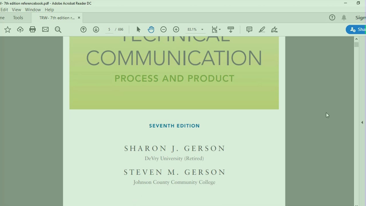 Technical writing and Presentation Course || Book Pdf