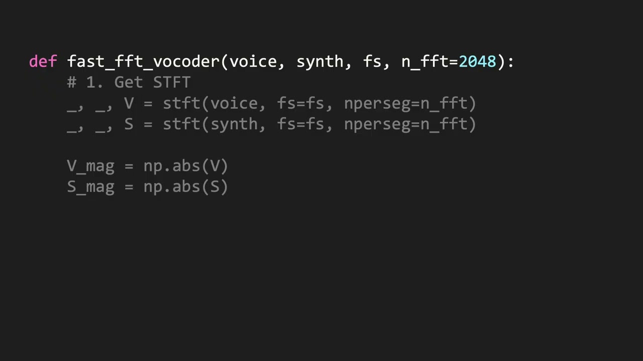 Python Vocoder Using FFT – Demonstration