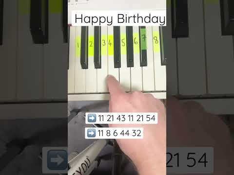 How to play Happy Birthday on piano