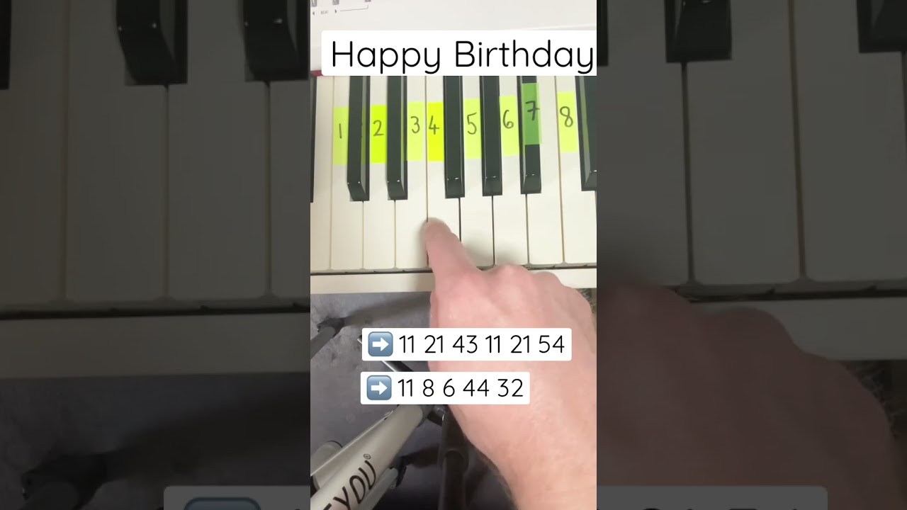 How to play Happy Birthday on piano