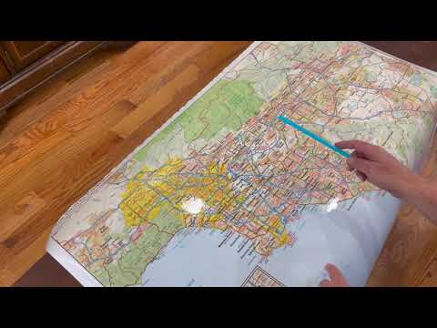 Map of Los Angeles - Laminated - Unboxing