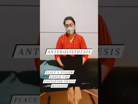 One strech to release lumbar anterior spondylolisthesis pain !