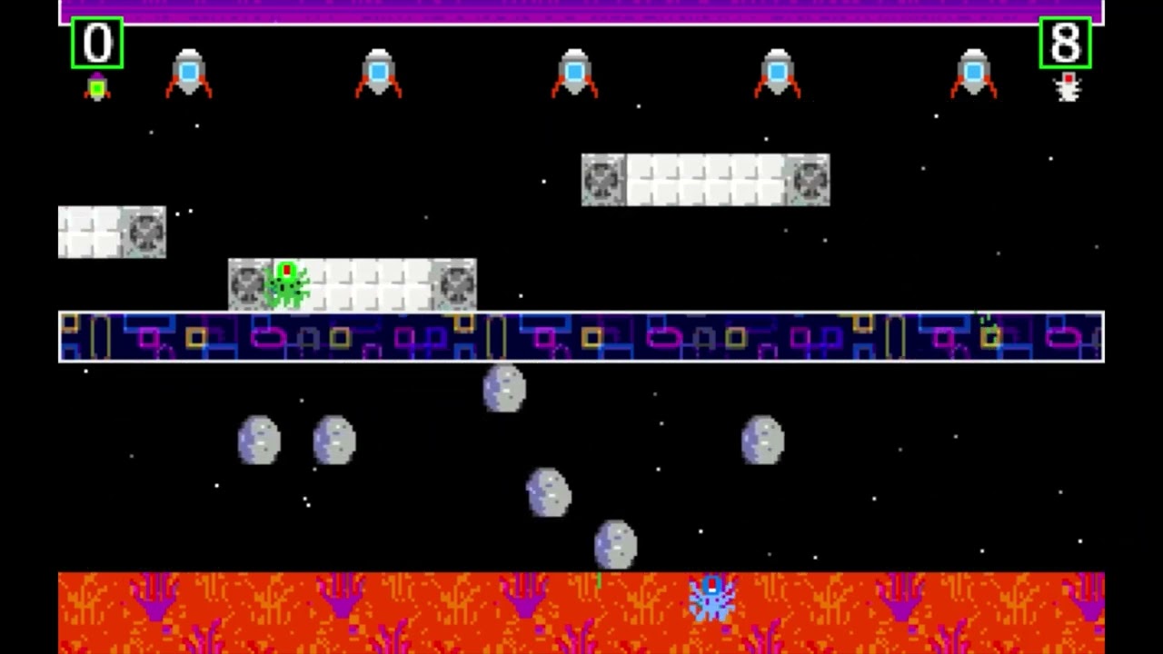 Alien Escape - 8086 assembly game demo