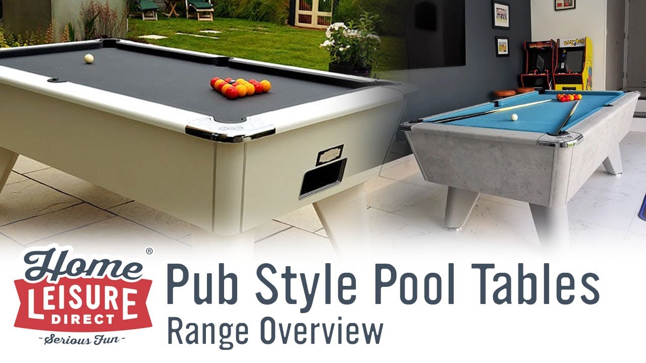 Pub Style Pool Tables - The Main Range At A Glance