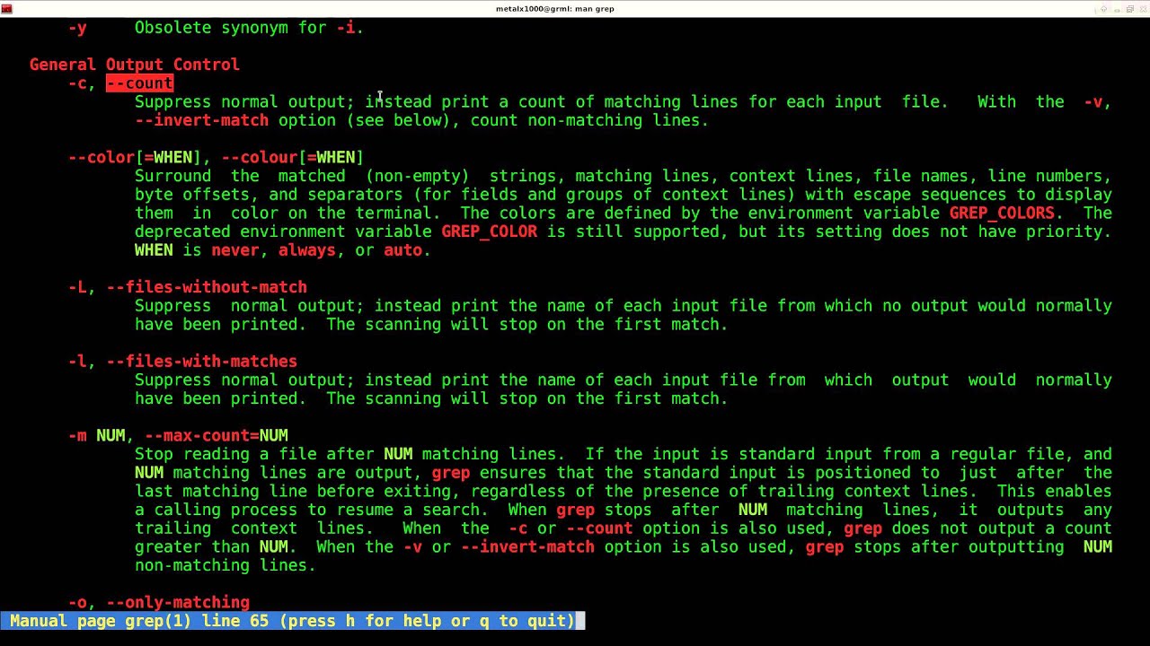 GREP Basics Part 3 Counting Linux Shell Script Tutorial