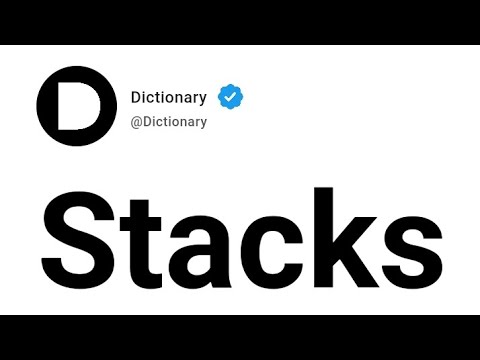 Stacks Meaning In English