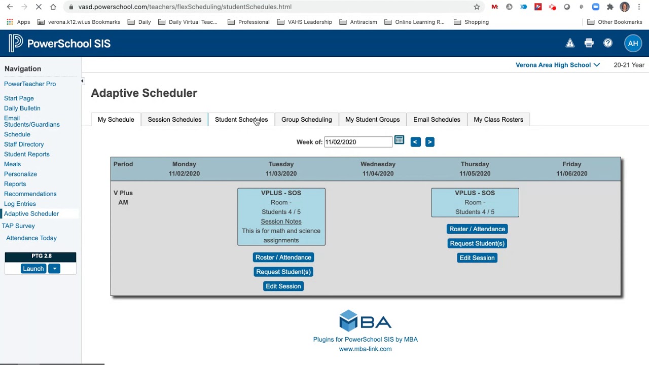 2020-21 Adaptive Scheduler Instructions