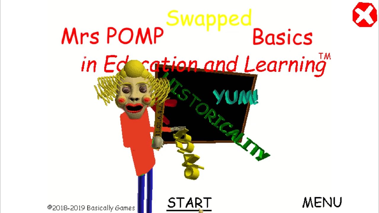 Mrs Pomp Swapped Basics Baldi Mod