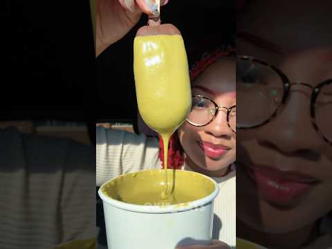 Ice Cream dipped in pistachio butter ๐ฆ