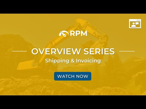 RPM | Shipping and Invoicing