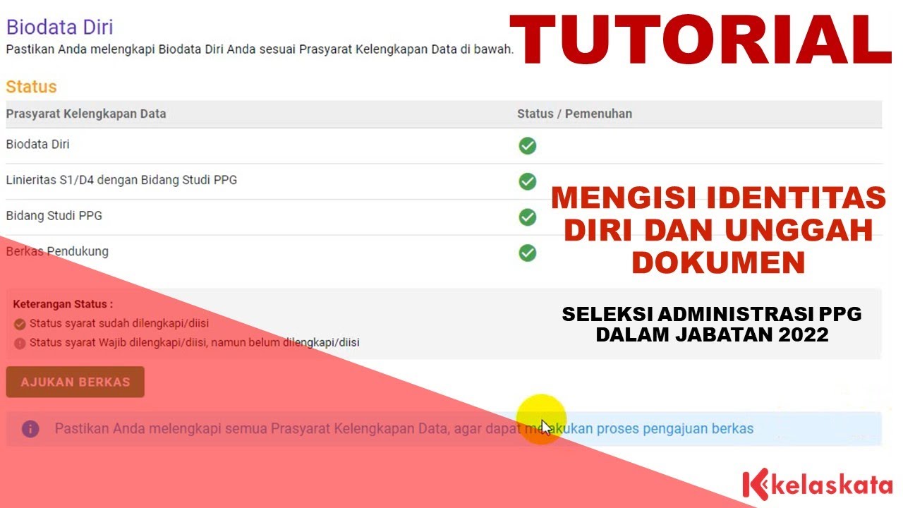 Cara Isi Biodata Diri dan Unggah Berkas PPG Daljab 2022