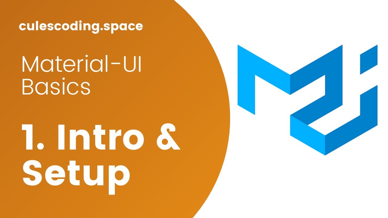 Material-UI Basics Course #1 -  Intro & Setup #reactjs #nextjs #material