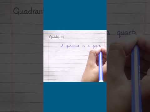 Define Quadrant #shorts
