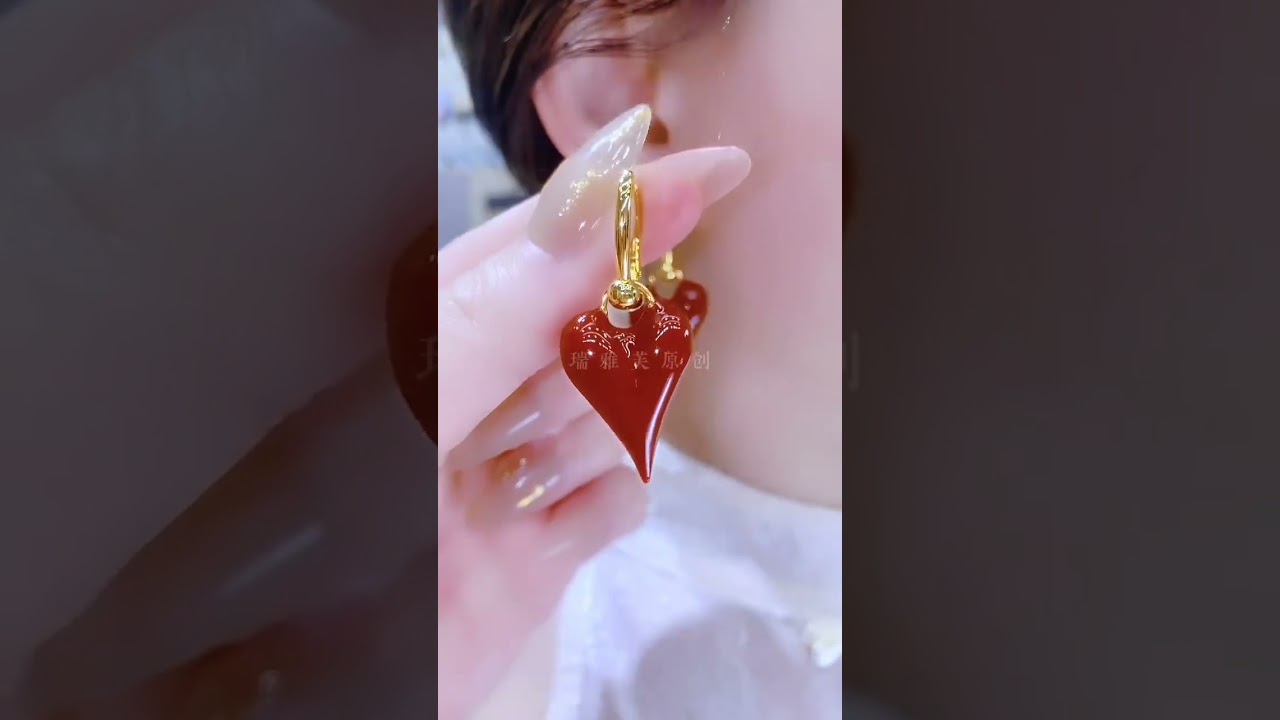These Anchor Red earrings will showcase your unique charm. #earrings #jewelry #sophisticatedbeauty