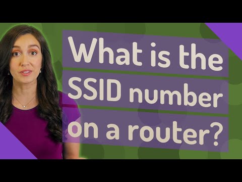 What is the SSID number on a router?