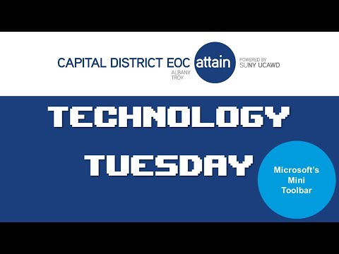 Technology Tuesday // Microsoft's Mini Toolbar