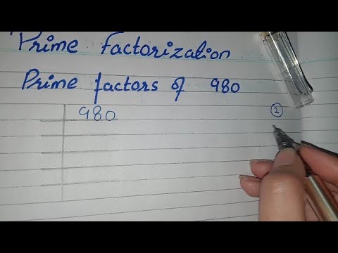 Prime Factors of 980 - Prime Factorization