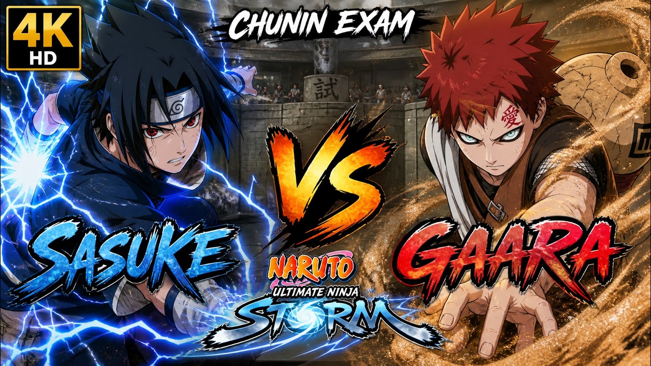 Sasuke VS Gaara!!!chunin exams #naruto #narutoultimateninjastorm #sasukeuchiha