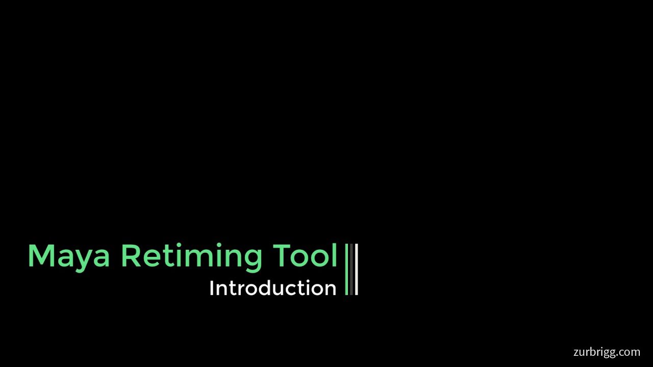 Maya Python - Retiming Tool (Part 1)