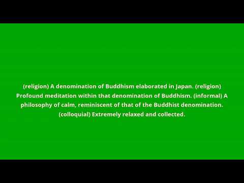 what is the meaning of Zen