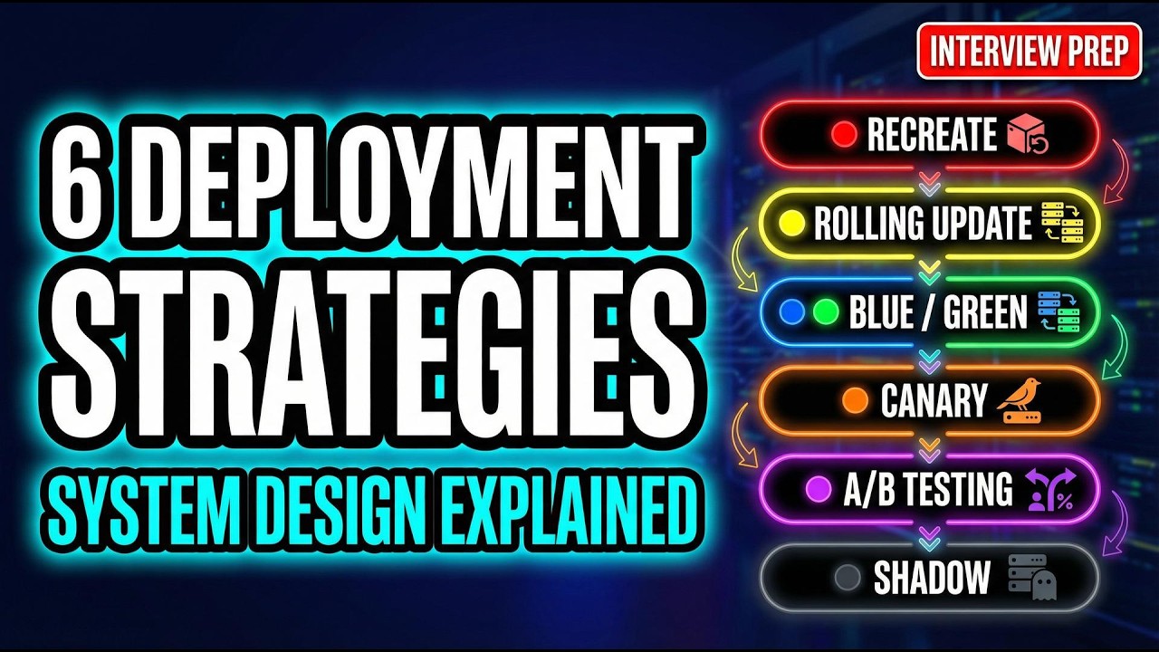 Deployment Strategies Explained in 10 Minutes 🚀 | Real-World Scenarios +System Design Interview Prep