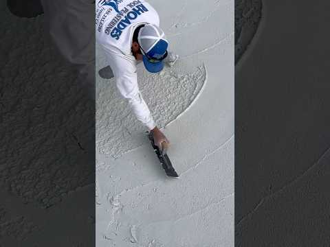 Worldโs most satisfying construction! Pool plastering ๐ #satisfying #construction