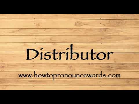 How To Pronounce Distributor ? How To say Distributor New Video