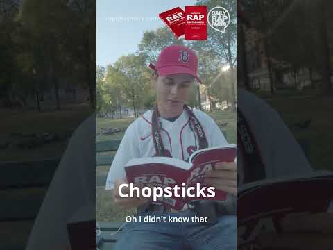Meaning of "Chopsticks" with Boston Resident | Rap Dictionary Book