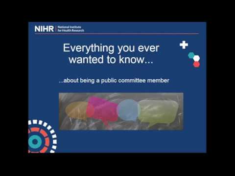Reviewing research proposals and sitting as a public member on NIHR committees