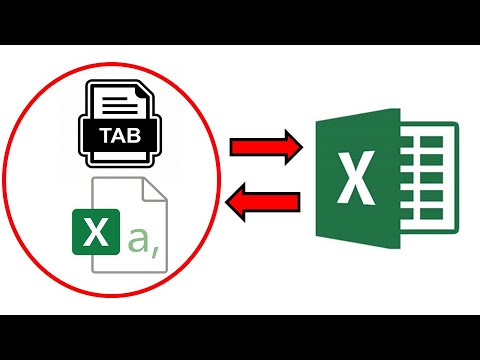 How to convert a CSV, tab or text file into Excel format