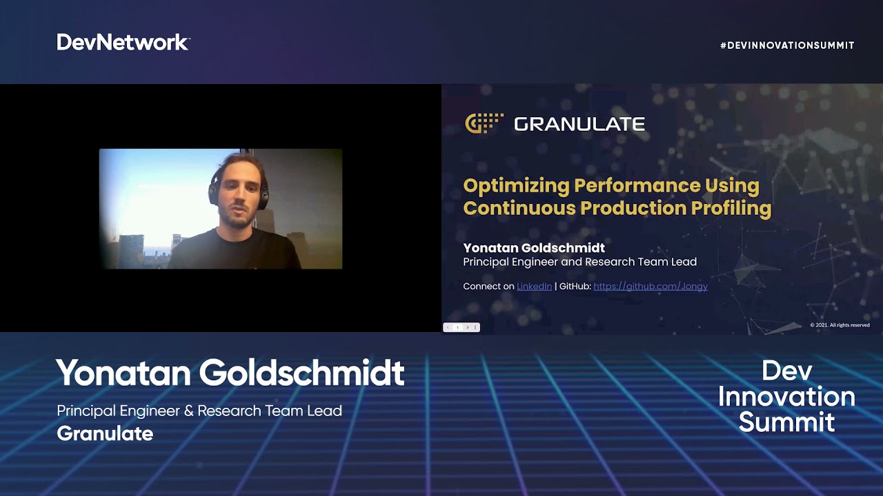 Optimizing Performance Using Continuous Production Profiling | DevInnovation Summit