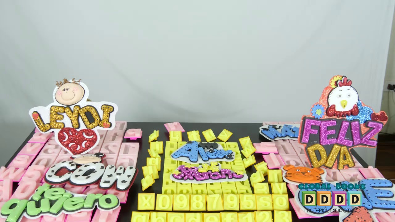 Moldes para termoformar letras en fomix y más