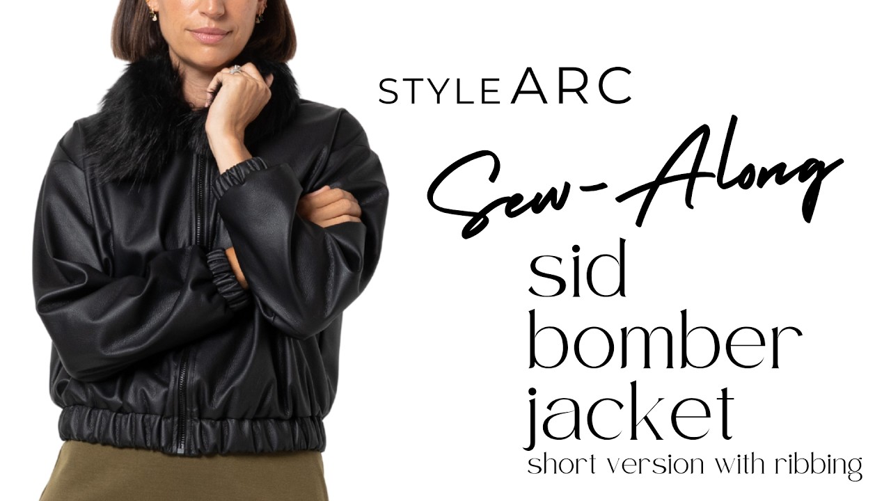 Style Arc | Sid Bomber Jacket Sewing Tutorial | Sew Along